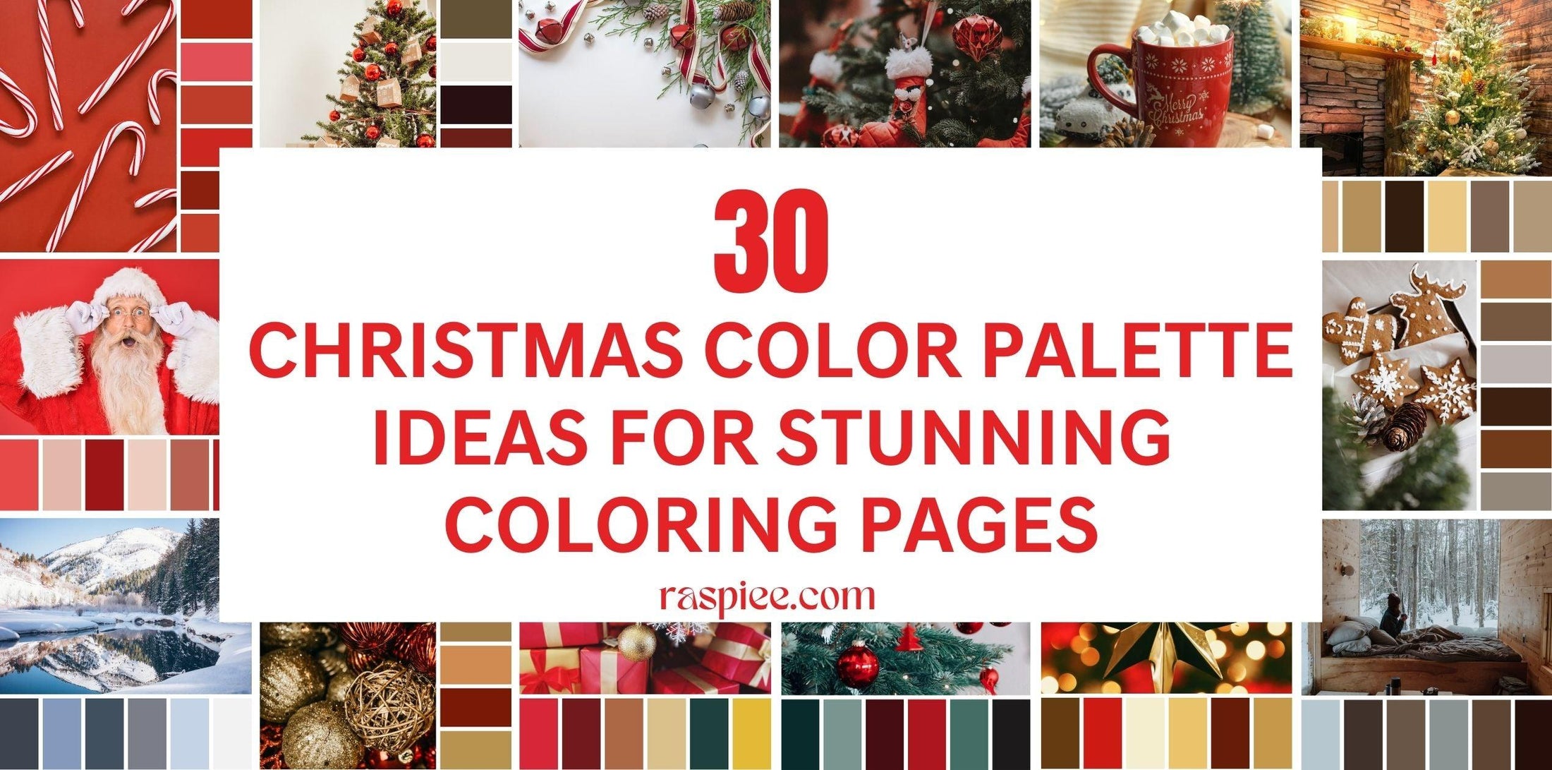 Festive and Fun: 30 Christmas Color Palette Ideas for Stunning Coloring ...
