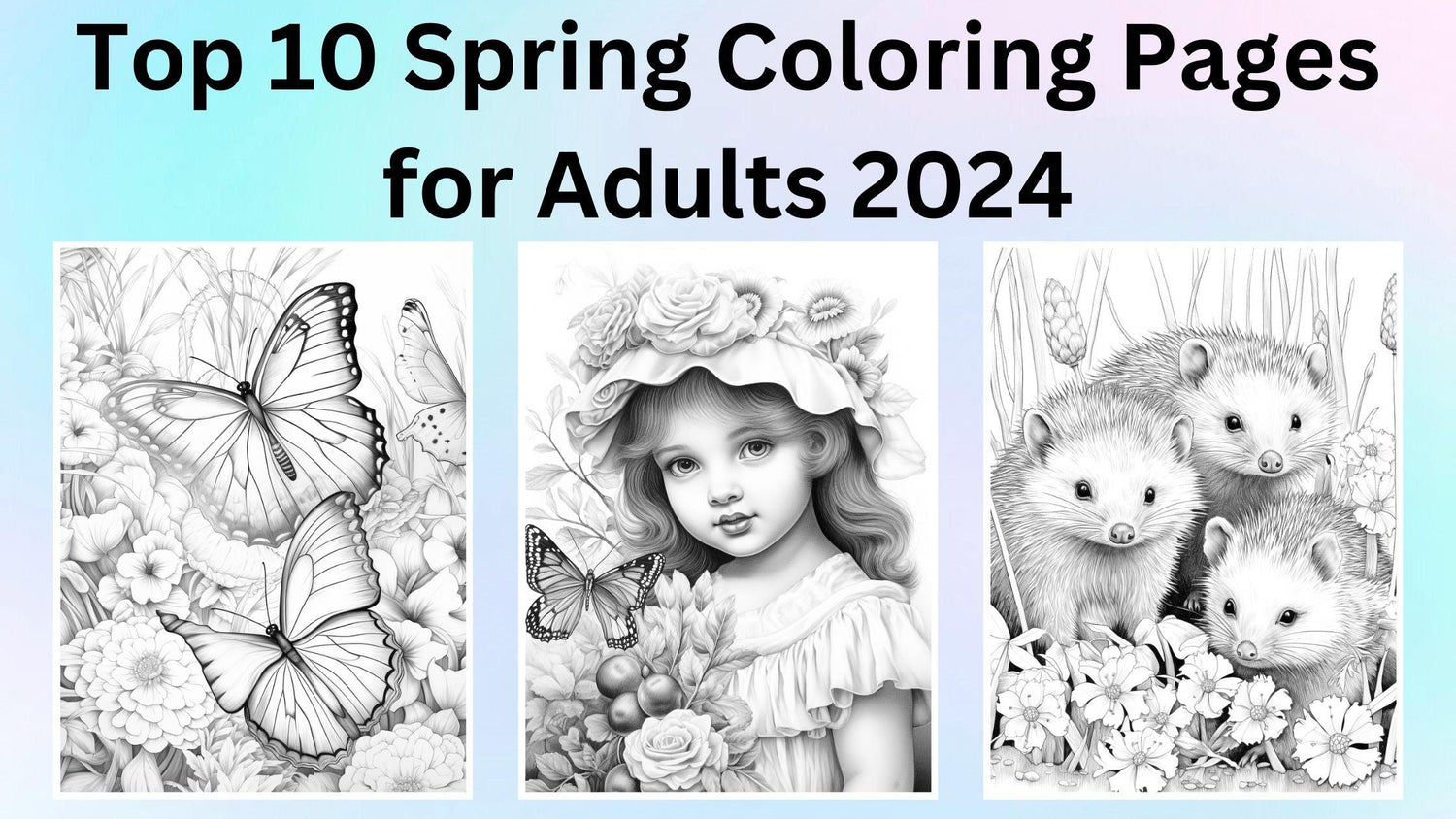 Top 10 Spring Coloring Pages for Adults 2024 – Raspiee Coloring