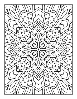60 Free Mandala Adult Coloring Pages Printable PDF Instant Download ...
