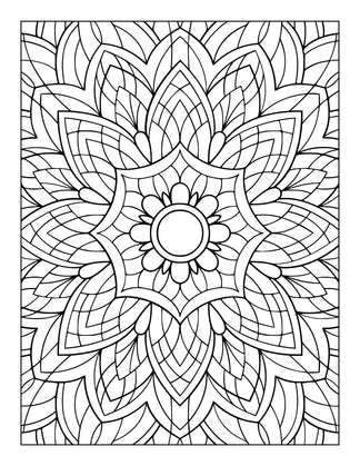 60 Free Mandala Adult Coloring Pages Printable PDF Instant Download ...