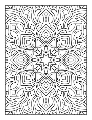 60 Free Mandala Adult Coloring Pages Printable PDF Instant Download ...