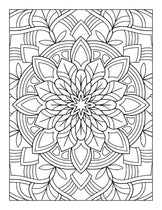 60 Free Mandala Adult Coloring Pages Printable PDF Instant Download ...