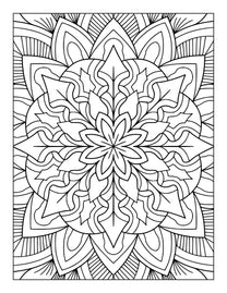 60 Free Mandala Adult Coloring Pages Printable PDF Instant Download ...