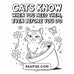 100 Bold and Easy Cute Cats Coloring Pages Printable PDF for All Ages ...