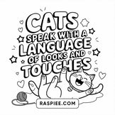 100 Bold and Easy Cute Cats Coloring Pages Printable PDF for All Ages ...