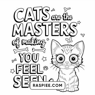100 Bold and Easy Cute Cats Coloring Pages Printable PDF for All Ages ...