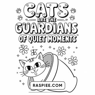 100 Bold and Easy Cute Cats Coloring Pages Printable PDF for All Ages ...