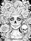 50 Spooky Miss Nightmare Grayscale Coloring Pages Printable for Adults ...