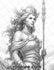 52 Mythology Gods Grayscale Coloring Pages for Adults, Printable PDF I ...