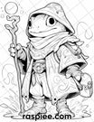 50 The Frog Kingdom Grayscale Coloring Pages for Adults, Printable PDF ...