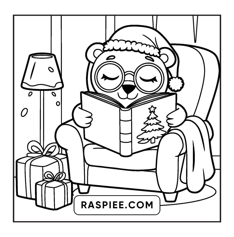 110 Bold and Easy Christmas Hygge Coloring Pages – RASPIEE
