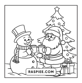 110 Bold and Easy Christmas Hygge Coloring Pages – RASPIEE