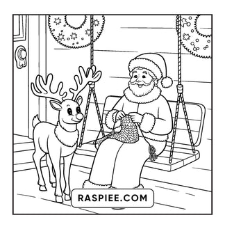 110 Bold and Easy Christmas Hygge Coloring Pages – RASPIEE