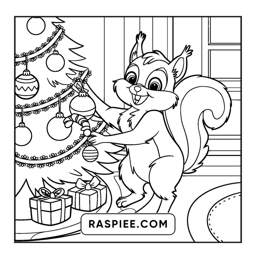 114 Bold and Easy Festive Corner Christmas Coloring Pages – RASPIEE