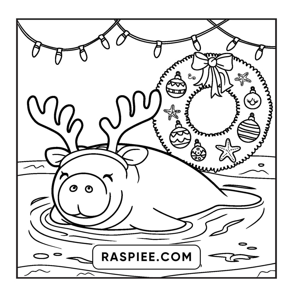 114 Bold and Easy Festive Corner Christmas Coloring Pages – RASPIEE