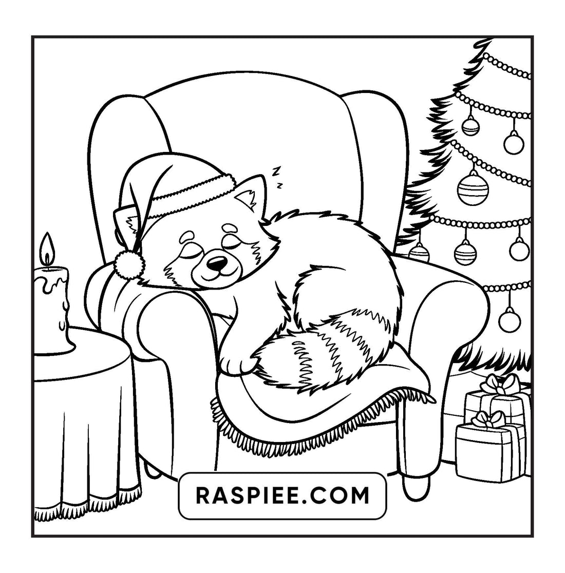 114 Bold and Easy Festive Corner Christmas Coloring Pages – RASPIEE