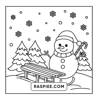 114 Bold and Easy Festive Corner Christmas Coloring Pages – RASPIEE