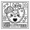 115 Bold and Easy Kawaii Food Coloring Pages for Kids & Adults – RASPIEE