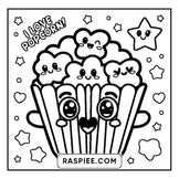 115 Bold and Easy Kawaii Food Coloring Pages for Kids & Adults – RASPIEE