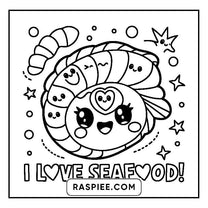 115 Bold and Easy Kawaii Food Coloring Pages for Kids & Adults – RASPIEE
