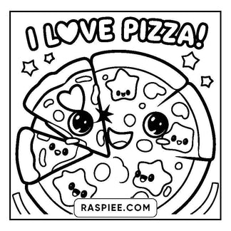 115 Bold and Easy Kawaii Food Coloring Pages for Kids & Adults – RASPIEE