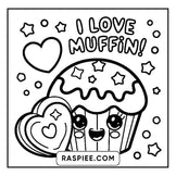 115 Bold and Easy Kawaii Food Coloring Pages for Kids & Adults – RASPIEE
