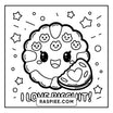 115 Bold and Easy Kawaii Food Coloring Pages for Kids & Adults – RASPIEE