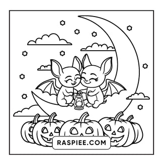 117 Bold and Easy Spooky Besties Halloween Coloring Pages – RASPIEE