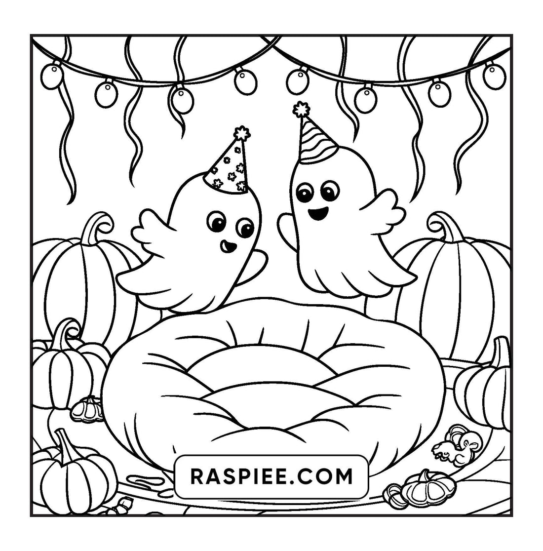 117 Bold and Easy Spooky Besties Halloween Coloring Pages – RASPIEE