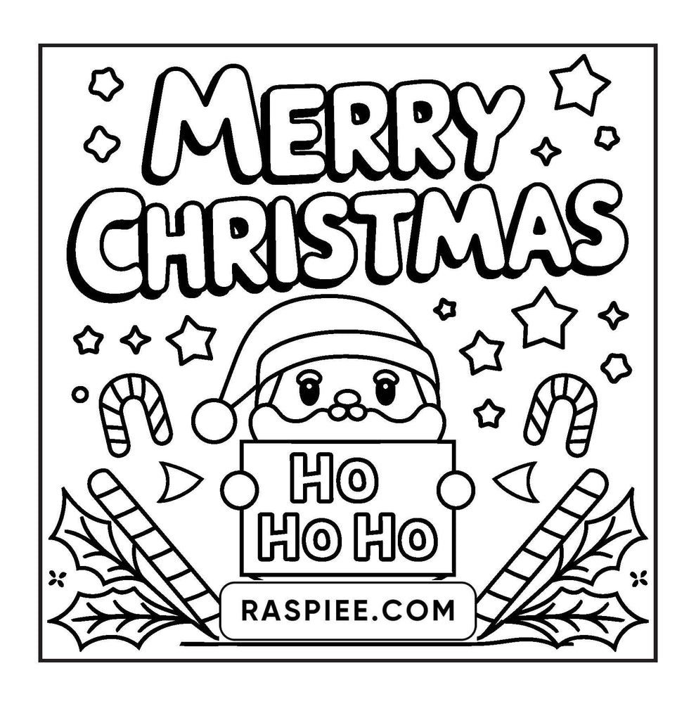 120 Bold & Easy Christmas Coloring Pages Printable PDF for Kids Adults ...