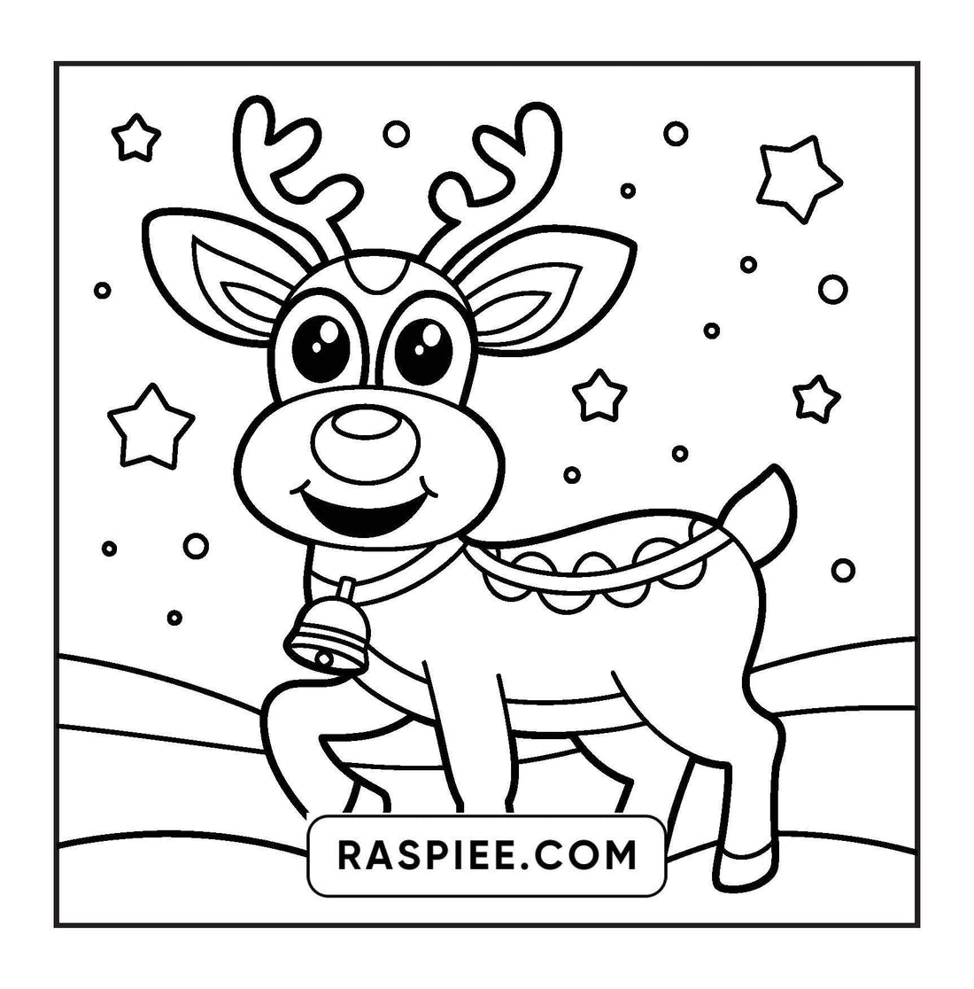 120 Bold & Easy Christmas Coloring Pages Printable PDF for Kids Adults ...