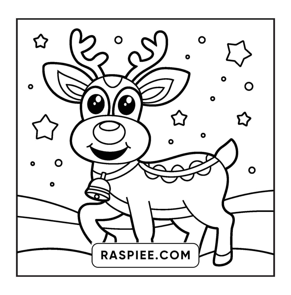 120 Bold & Easy Christmas Coloring Pages Printable PDF for Kids Adults ...