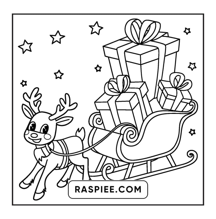 120 Bold & Easy Christmas Coloring Pages Printable PDF for Kids Adults ...