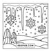126 Bold and Easy Cozy Winter Coloring Pages for Kids & Adults – RASPIEE