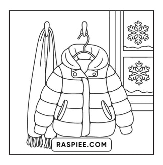 126 Bold and Easy Cozy Winter Coloring Pages for Kids & Adults – RASPIEE