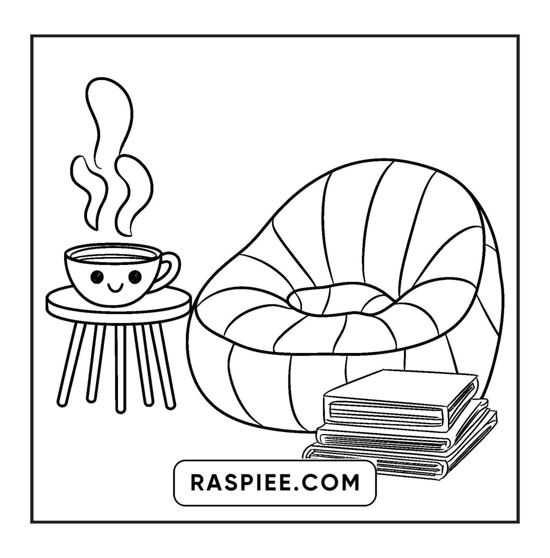 126 Bold and Easy Hygge Place Coloring Pages for Kids & Adults – RASPIEE
