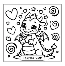 127 Bold and Easy Cute Groovy Coloring Pages for Kids & Adults – RASPIEE