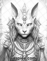 52 Mythology Gods Grayscale Coloring Pages for Adults, Printable PDF I ...