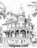 40 Victorian Mansions Grayscale Coloring Pages for Adults, Printable P ...