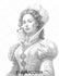 40 Baroque Women Portrait Grayscale Adult Coloring Pages Printable, PD ...