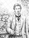 60 Victorian Autumn Portrait Grayscale Coloring Pages Printable for Ad ...