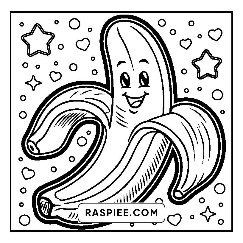 160 Bold and Easy Kawaii Food Coloring Pages for Kids & Adults – RASPIEE