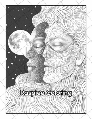 50 Abstract Art Adult Coloring Pages Printable PDF Instant Download ...