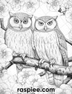 55 Enchanting Spring Animals Grayscale Adult Coloring Pages, Printable ...