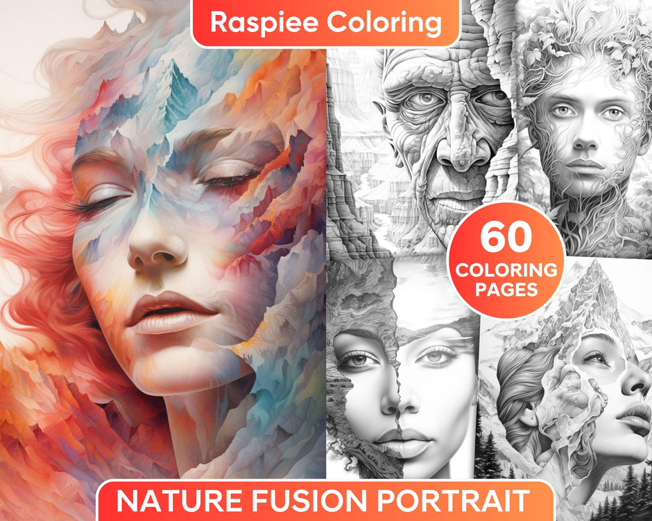 Portrait Coloring Pages for Adults | Realistic & Artistic Faces – Page ...