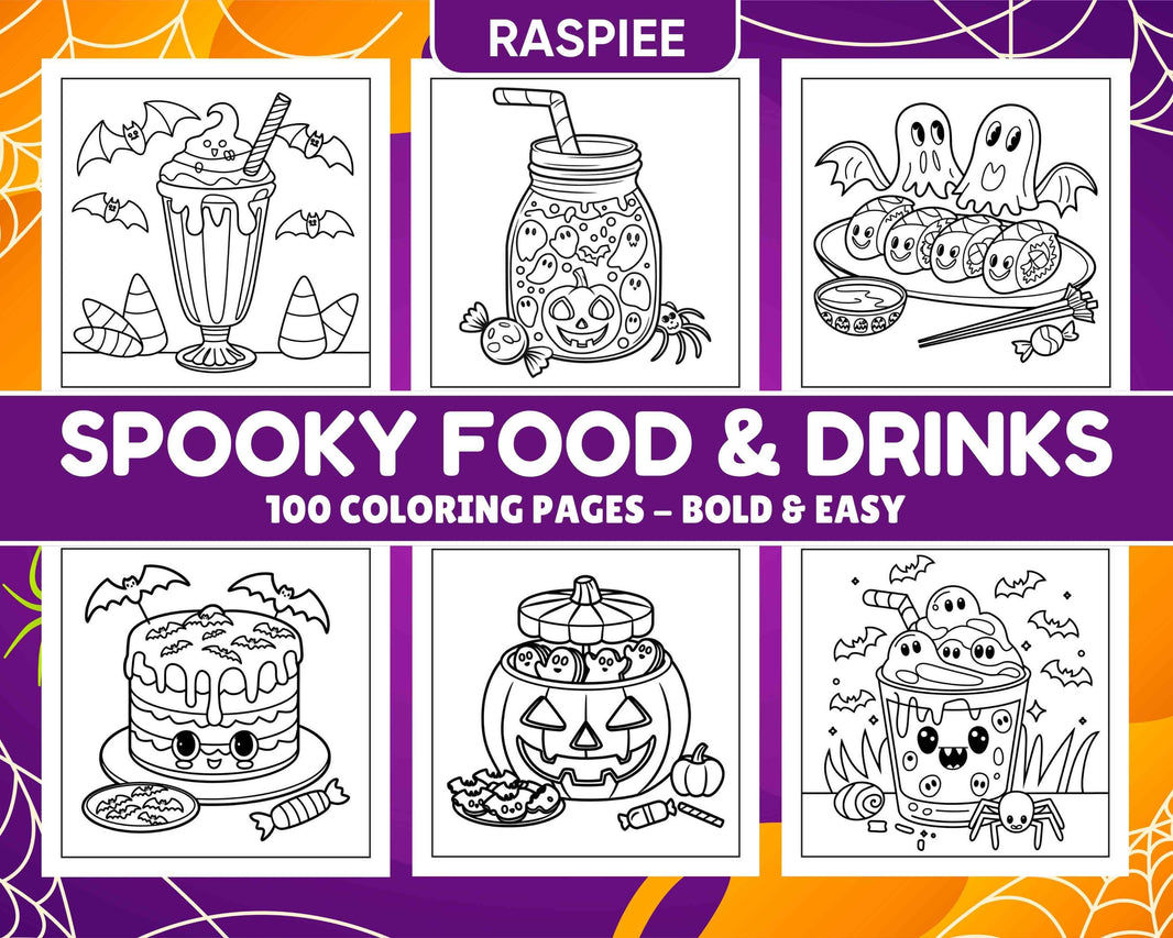Halloween Coloring Pages for Adults | Spooky & Fun Designs – RASPIEE