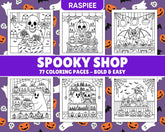 Halloween Coloring Pages for Adults | Spooky & Fun Designs – RASPIEE