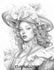 40 Baroque Women Portrait Grayscale Adult Coloring Pages Printable, PD ...