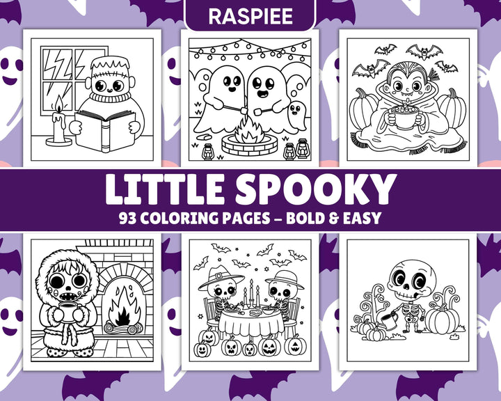 Halloween Coloring Pages for Adults | Spooky & Fun Designs – RASPIEE