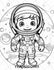 50 Cute Astronaut Adventures Coloring Pages Printable for Kids, PDF Fi ...